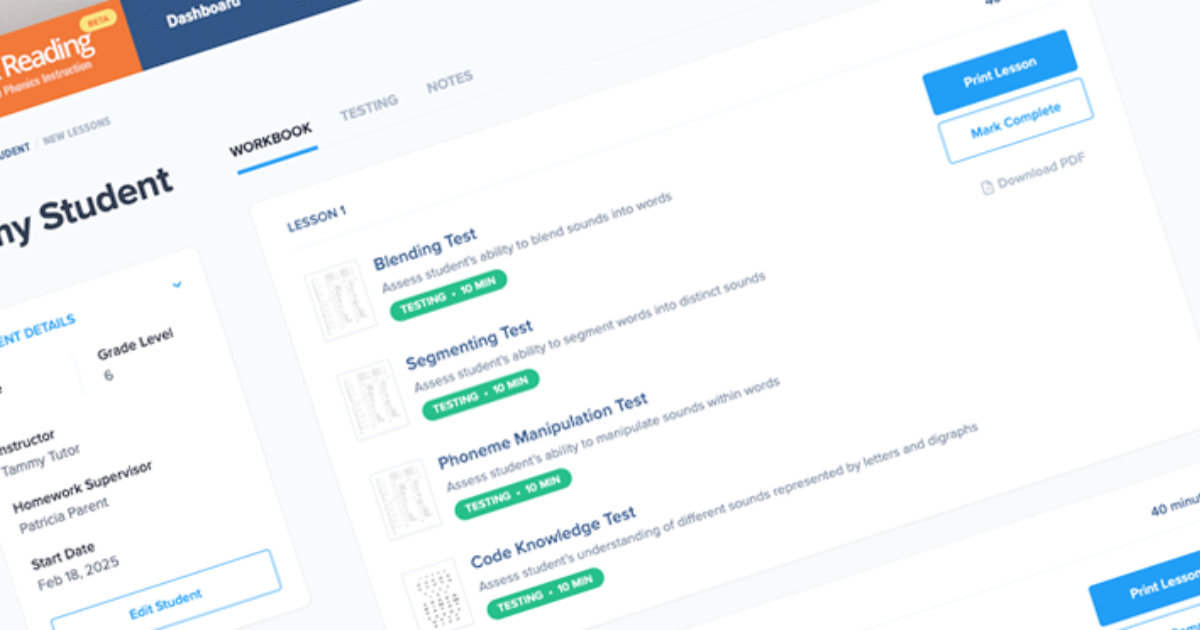 OnTrack Reading Web Application | Astuteo